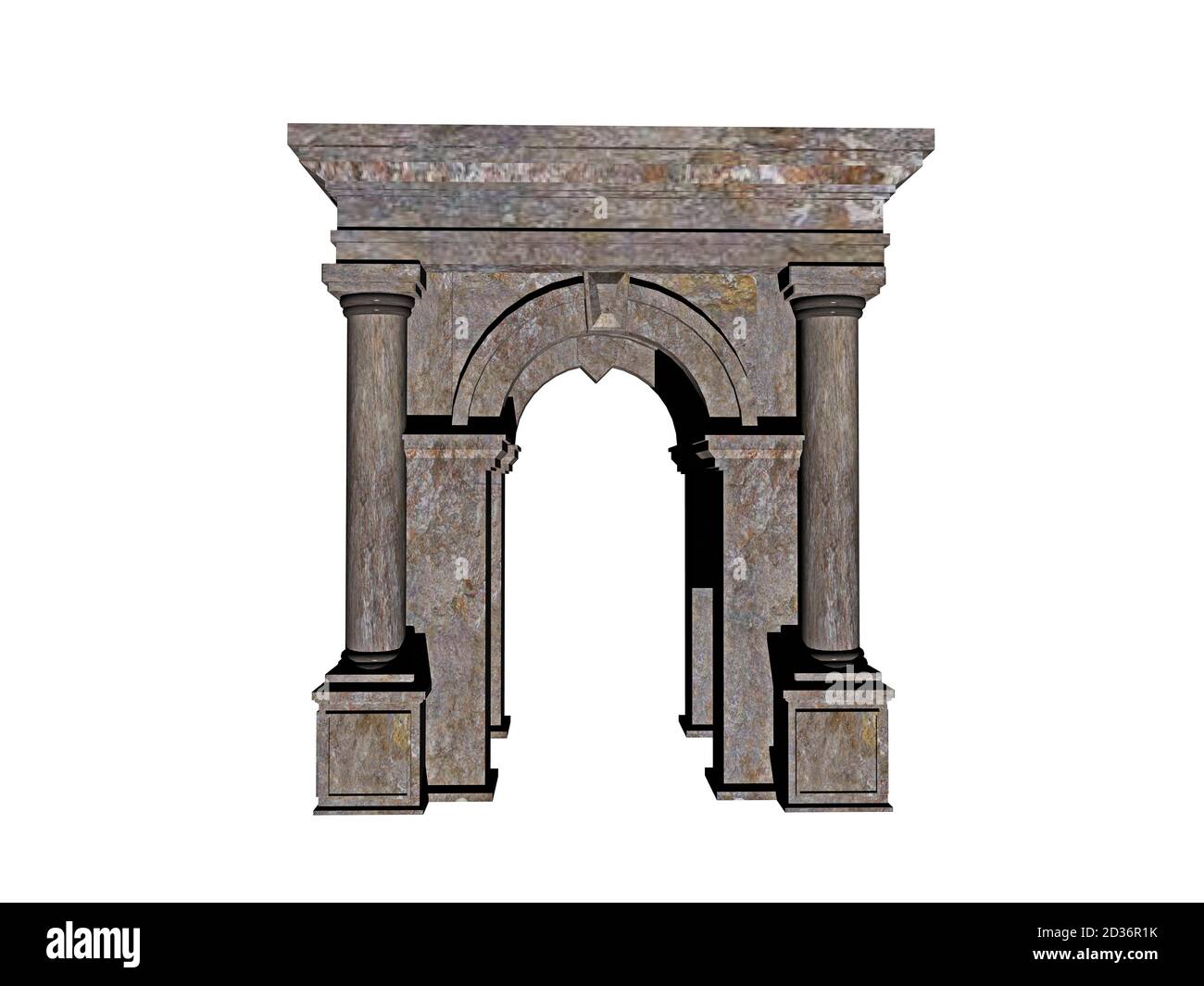 ancient buildings with archways Stock Photo - Alamy