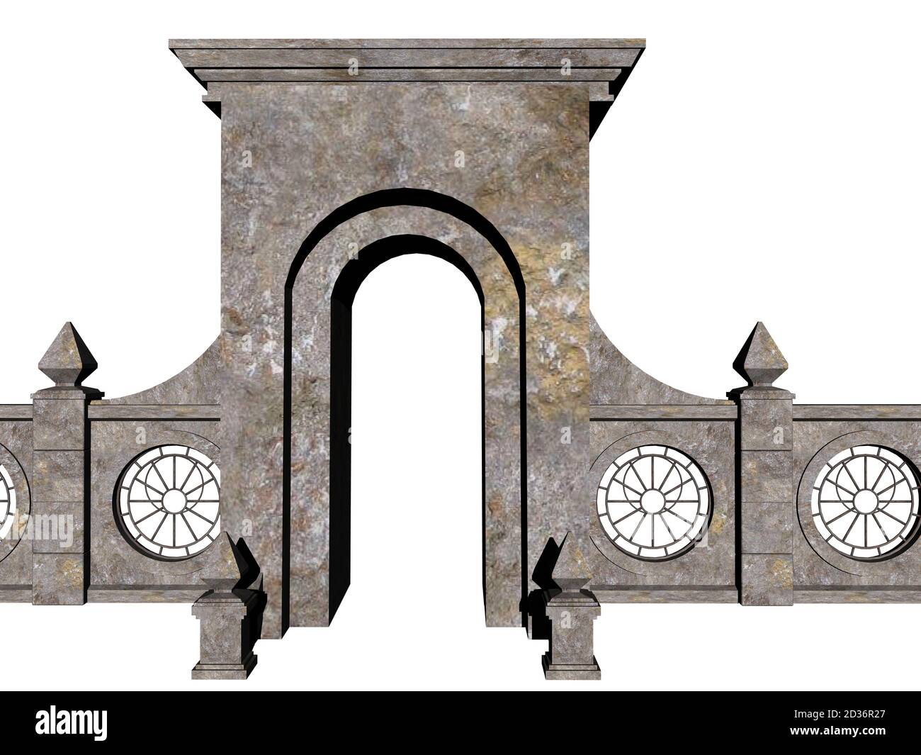 ancient buildings with archways Stock Photo - Alamy