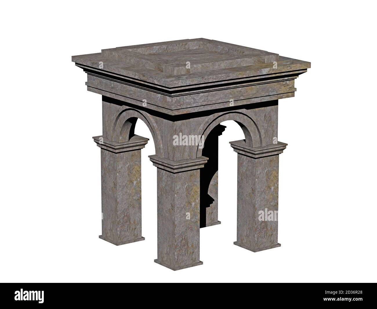 ancient buildings with archways Stock Photo - Alamy