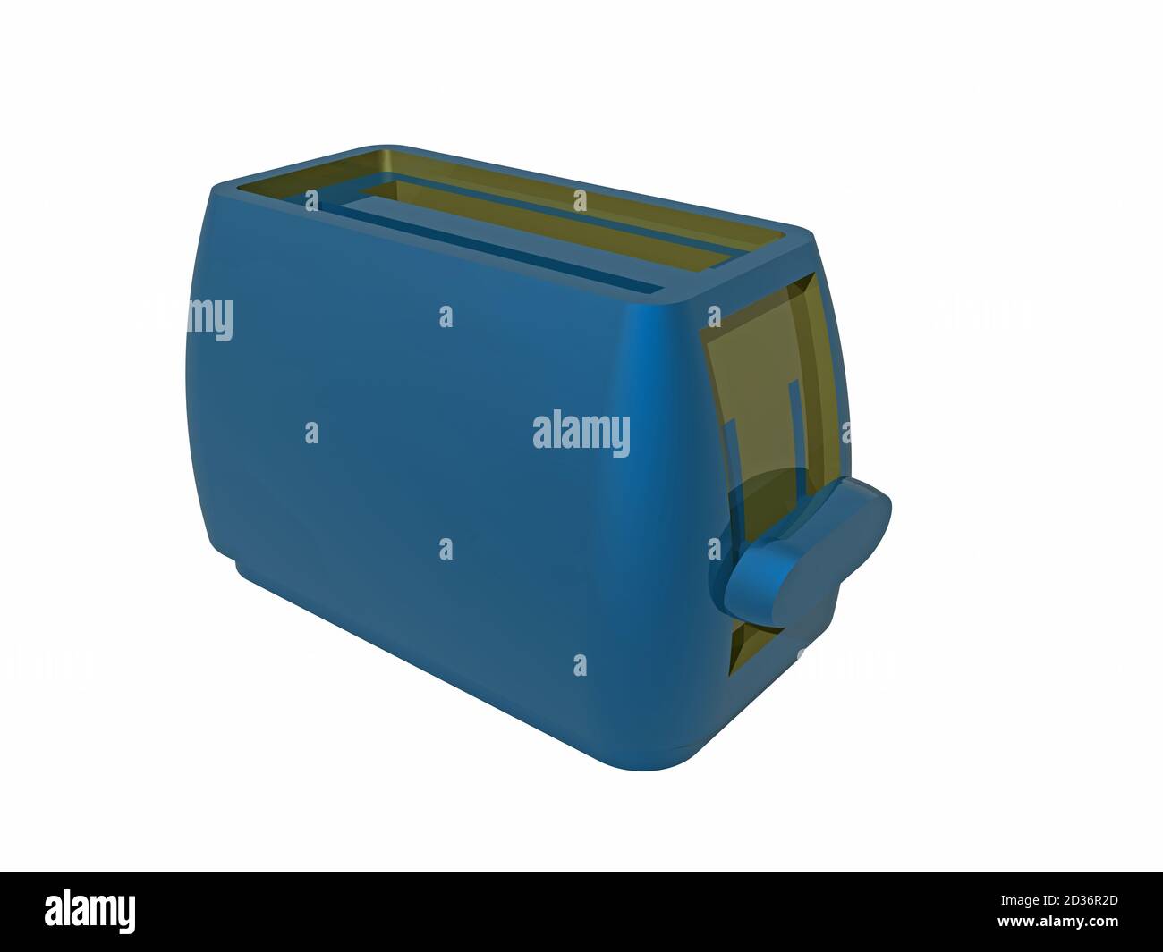 blue toaster in the kitchen Stock Photo - Alamy