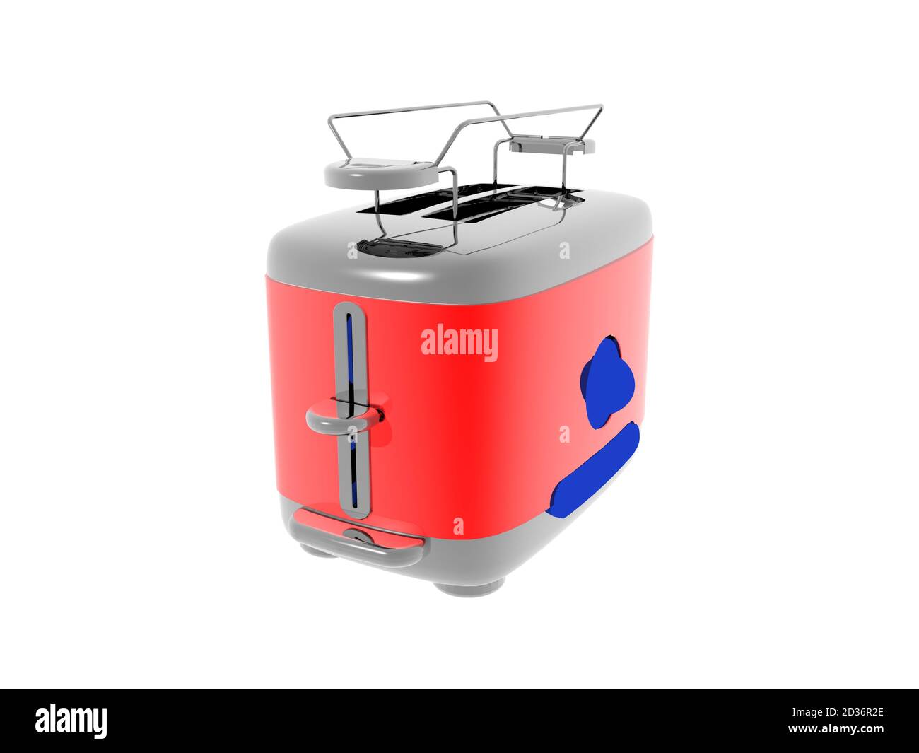 red toaster with topping for bread rolls Stock Photo - Alamy