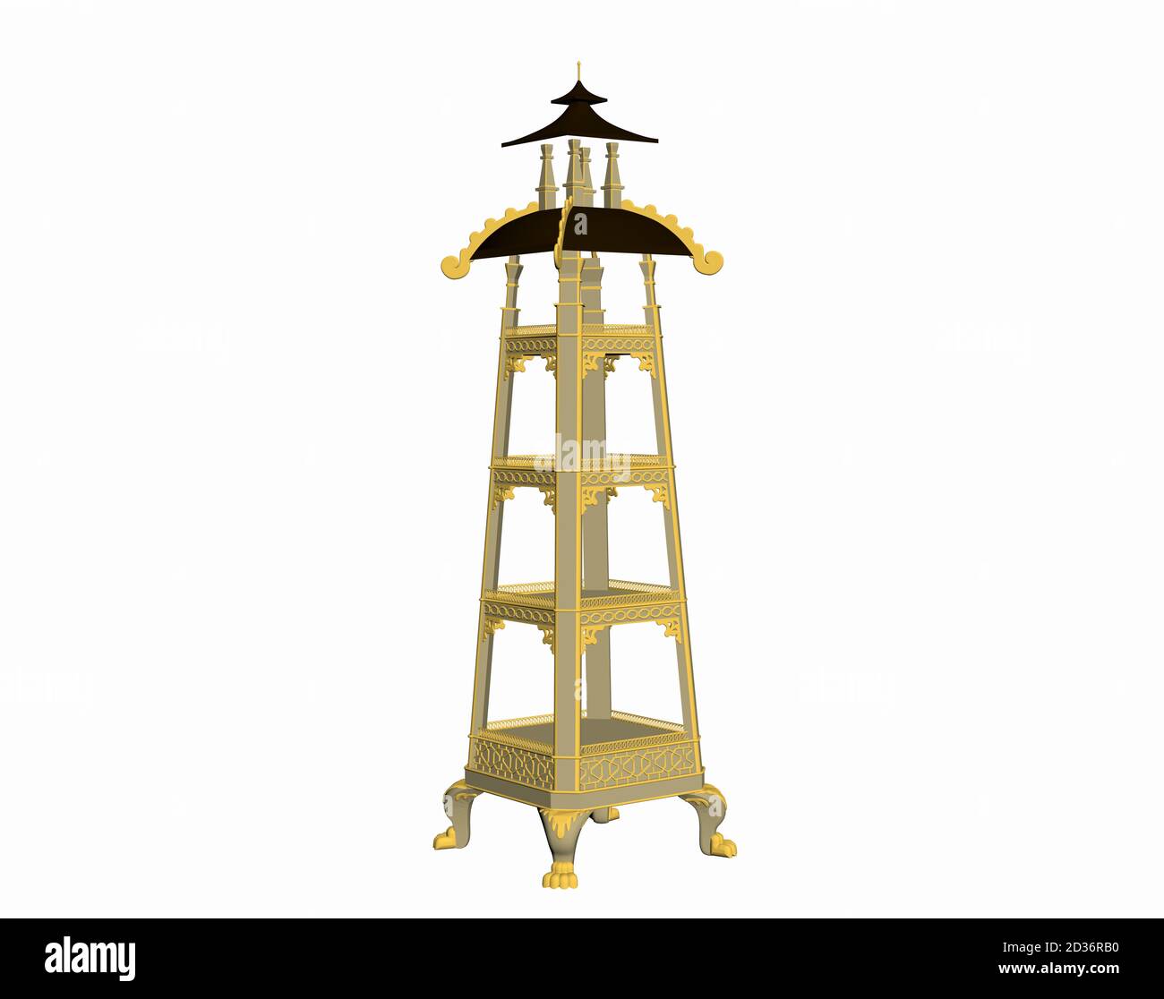 golden asian looking tower Stock Photo - Alamy