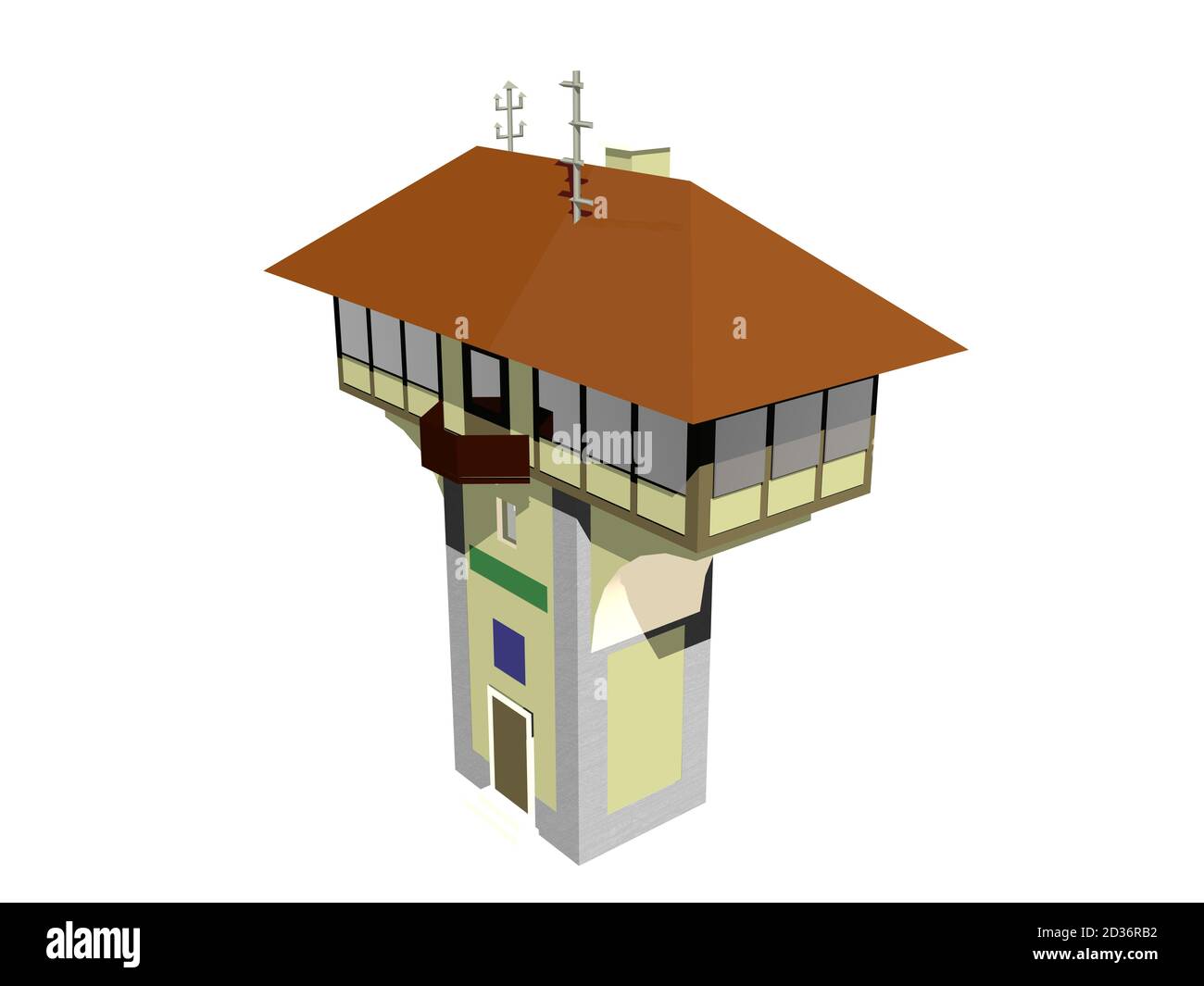 Station tower view Cut Out Stock Images & Pictures - Alamy