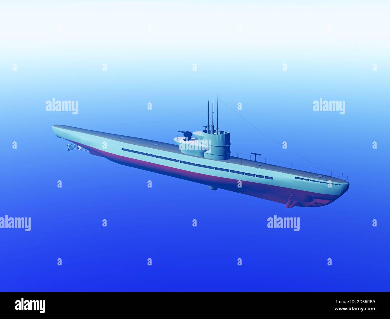 Submarine with propeller drive Stock Photo - Alamy
