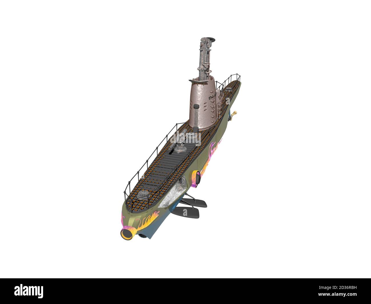 Submarine with propeller drive Stock Photo - Alamy