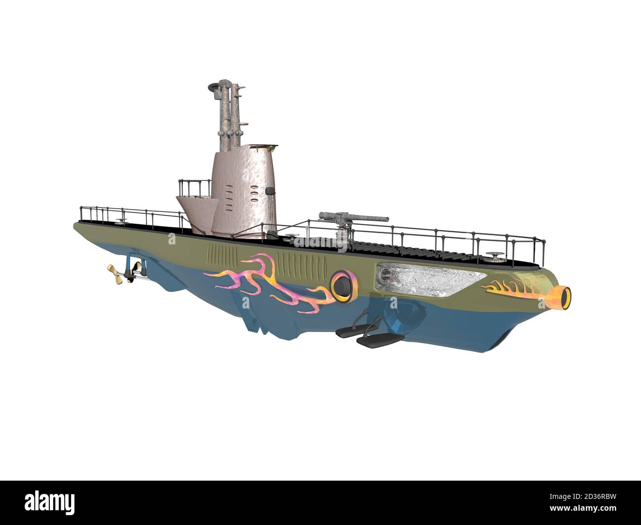 Submarine with propeller drive Stock Photo - Alamy