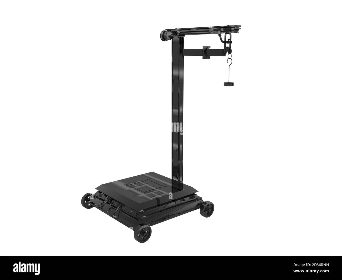 large, heavy bathroom scales with balance beams Stock Photo - Alamy