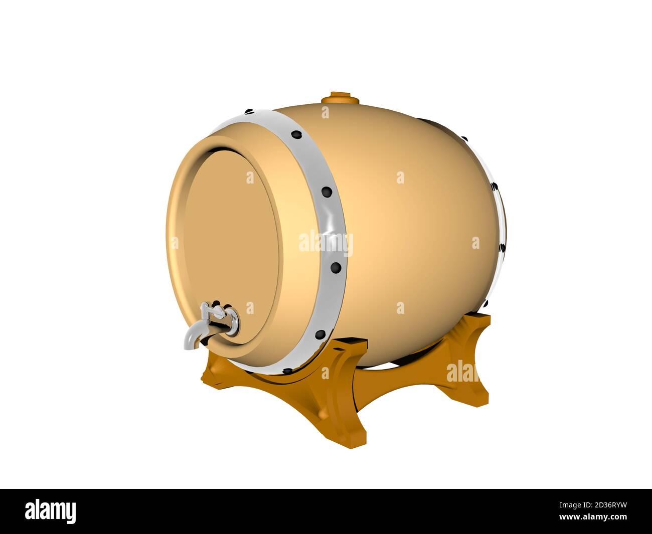 large bulbous beer barrel with tap Stock Photo - Alamy