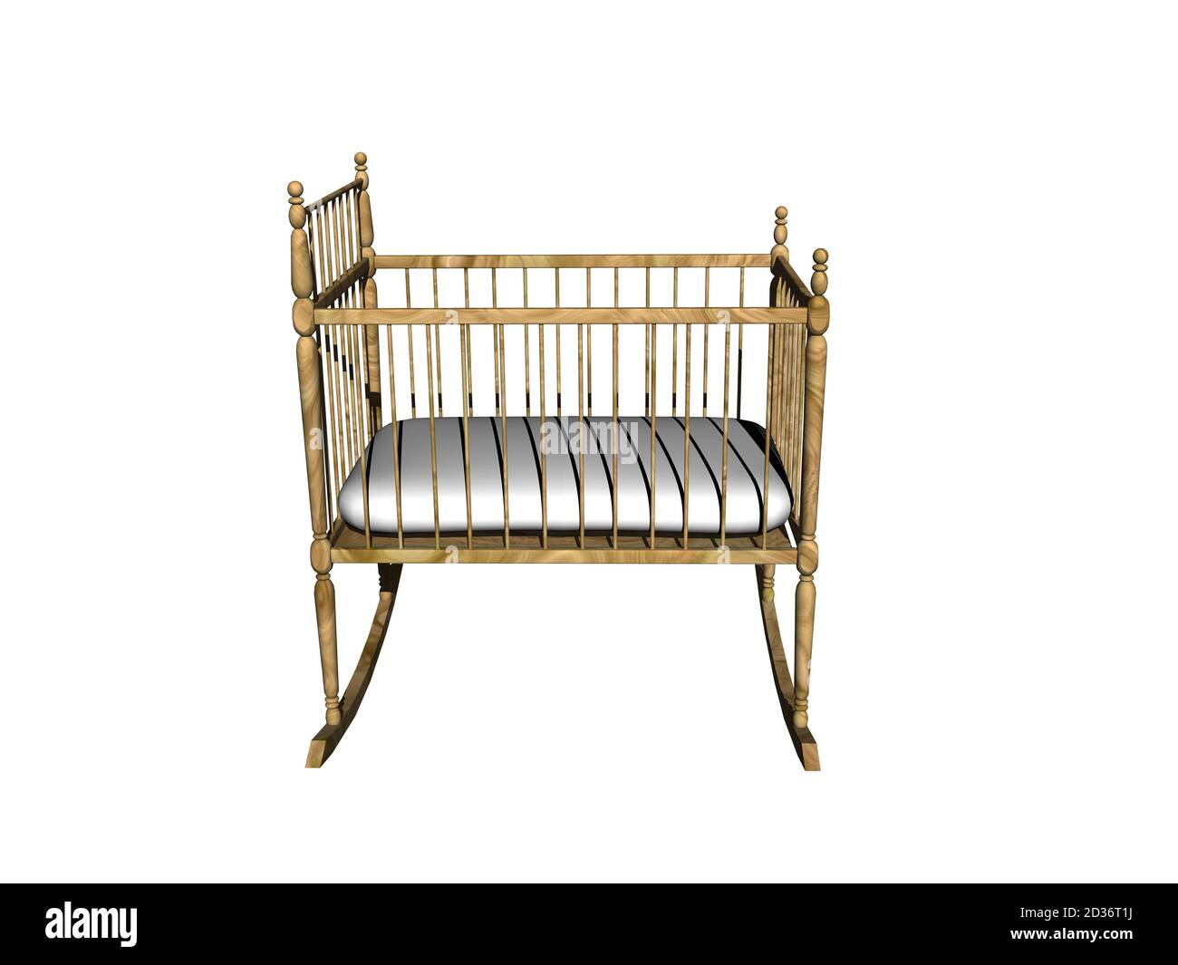 Baby bed cradle in Cut Out Stock Images & Pictures - Alamy