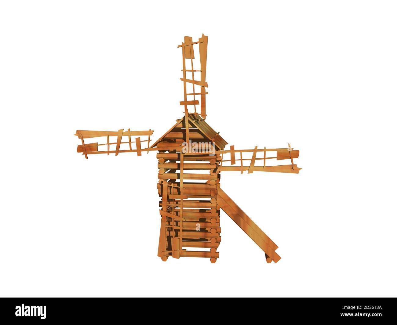 Wooden windmill Cut Out Stock Images & Pictures - Alamy