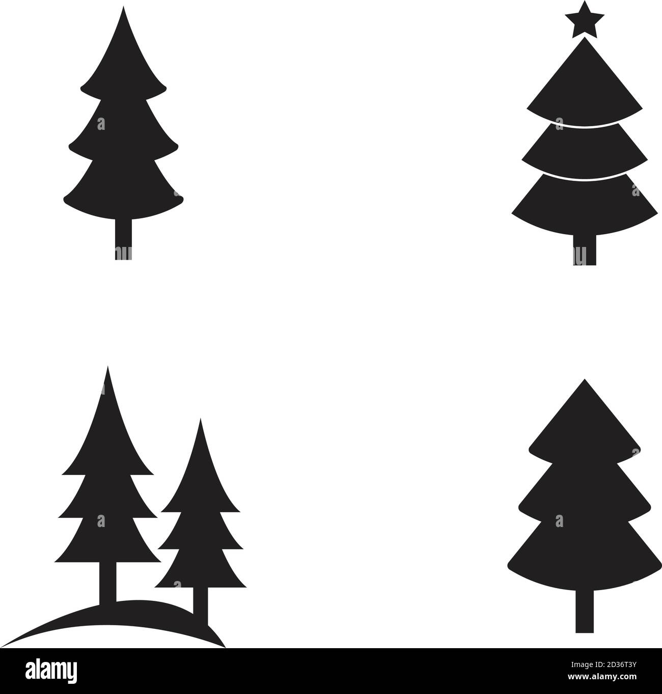 pine tree icon simple vector illustration Stock Vector Image & Art - Alamy