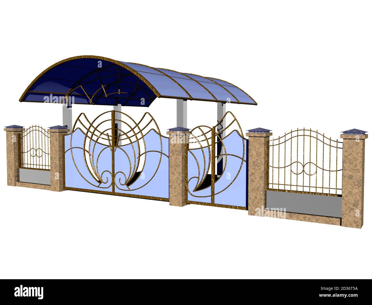The gate canopy Cut Out Stock Images & Pictures - Alamy