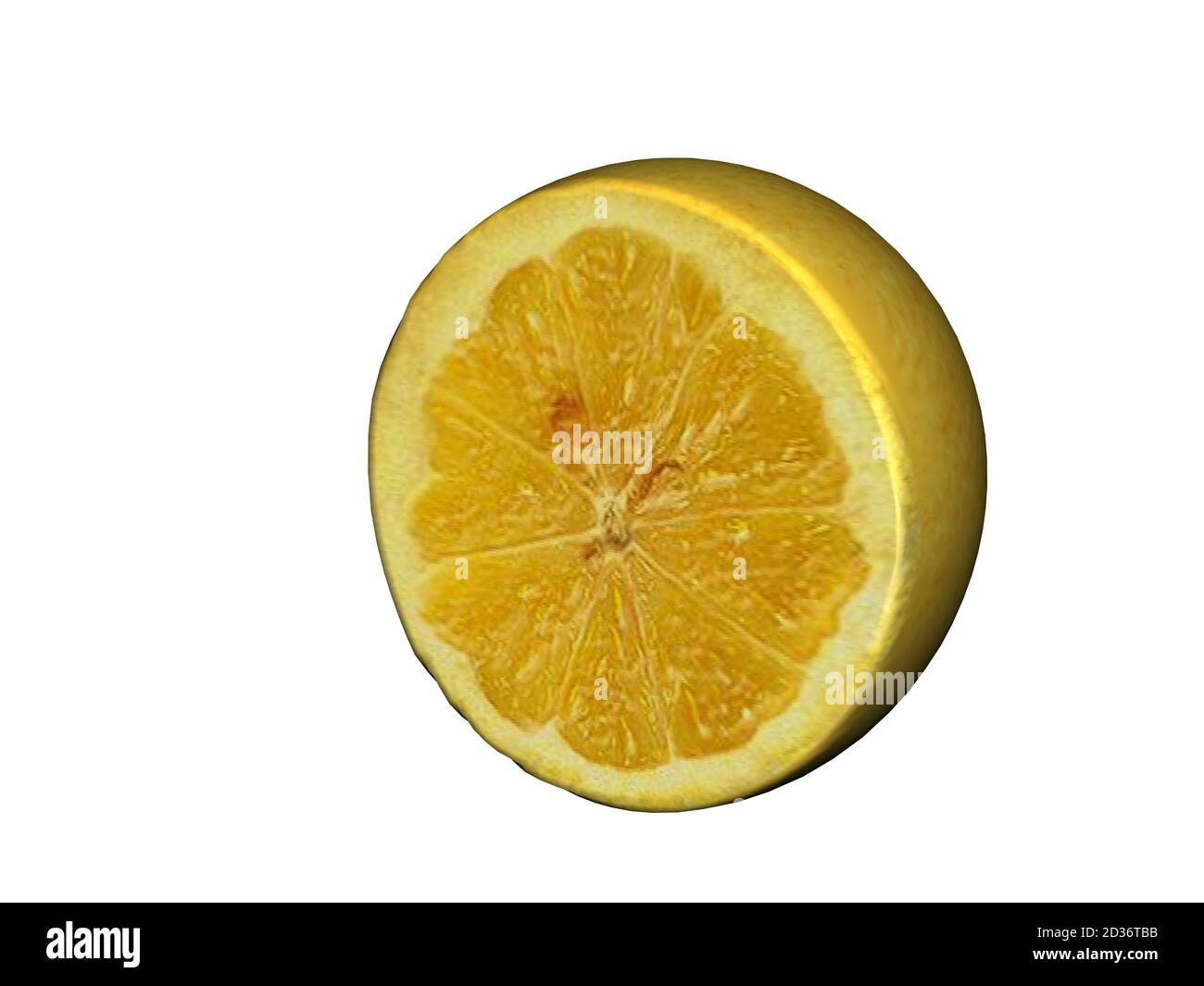 sour yellow lemon divided in half Stock Photo - Alamy