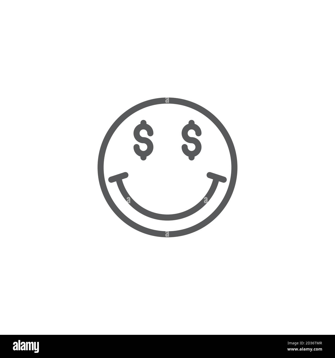 Money face smiley vector icon symbol emoticon isolated on white ...