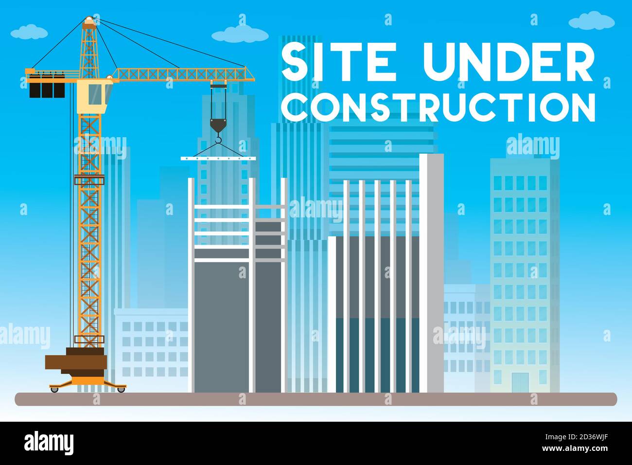 Under construction site Stock Vector Images - Alamy