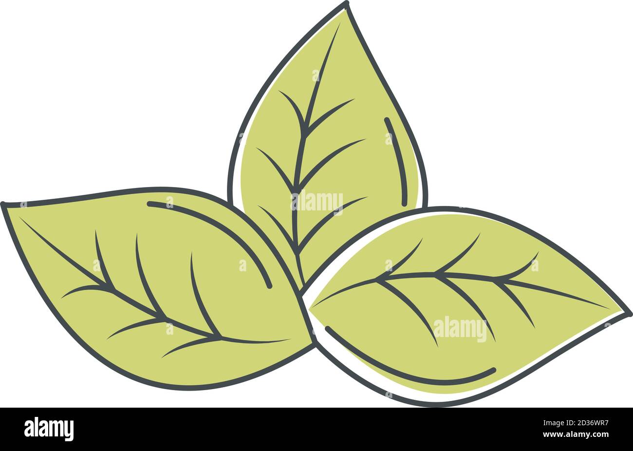 ecology leaves nature environment line and fill vector illustration ...