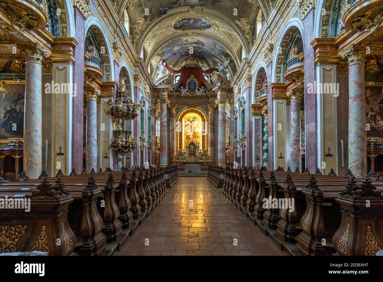 Vienna jesuitenkirche austria at hi-res stock photography and images ...