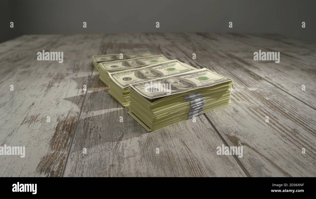 Stacks 100 us dollars hi-res stock photography and images - Alamy