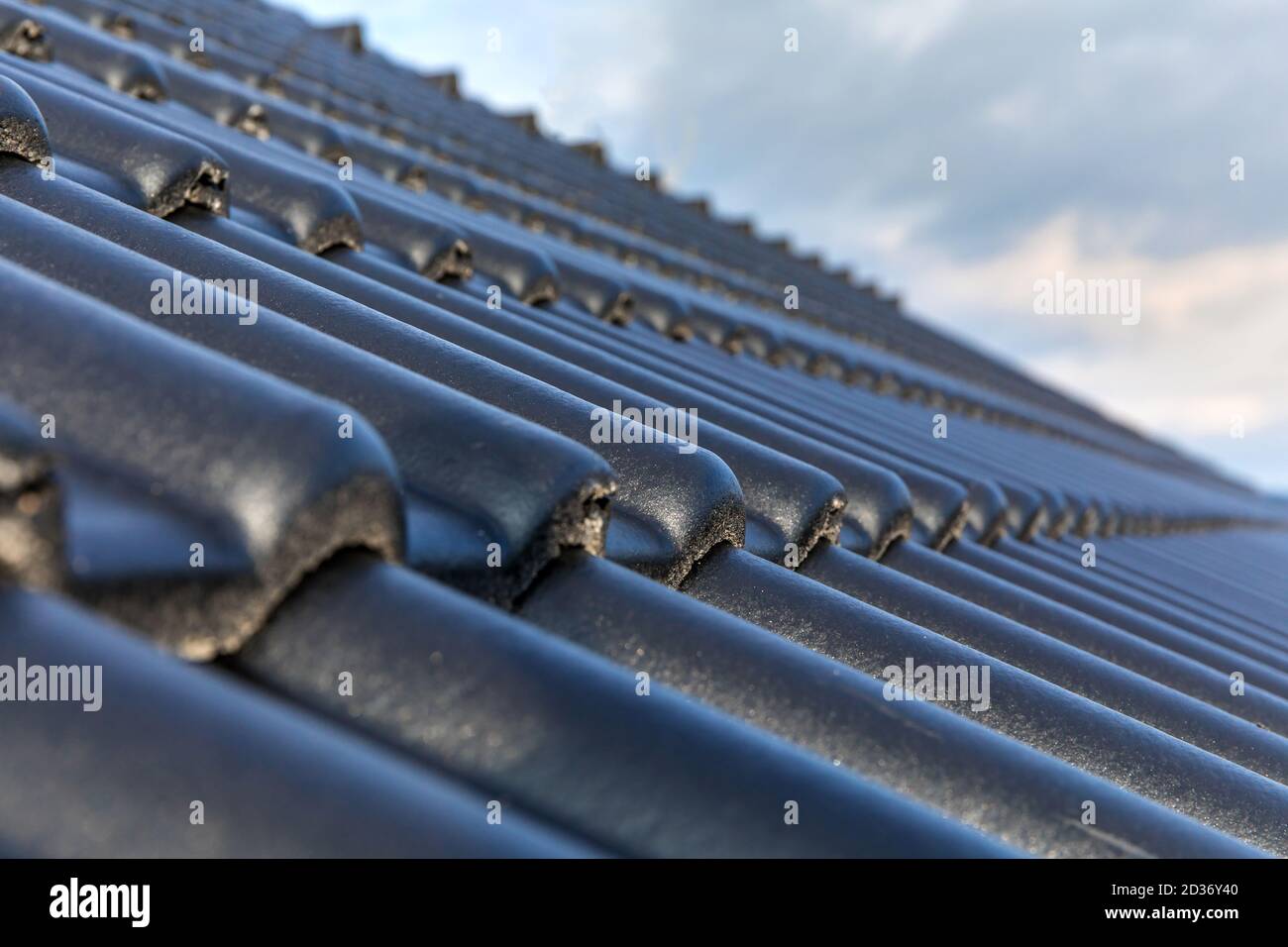 Construction of a family house in the village. Construction site ...