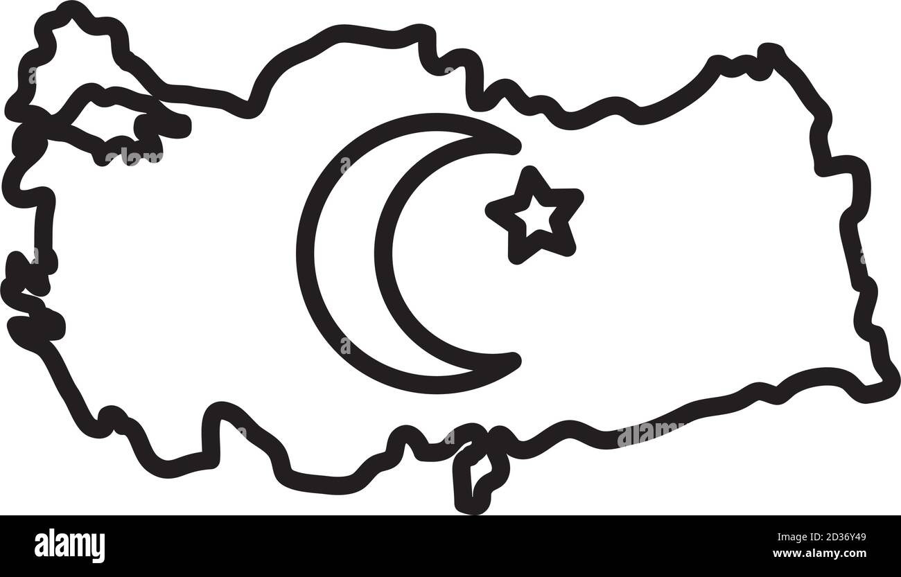 Turkey Country Map High Resolution Stock Photography and Images - Alamy