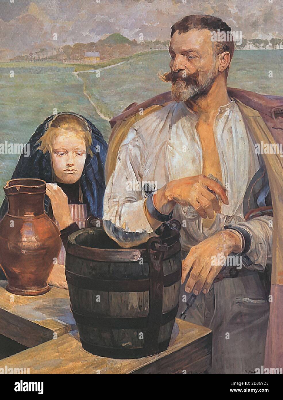 Malczewski Jacek - Poisoned Well 2 - Polish School Stock Photo - Alamy