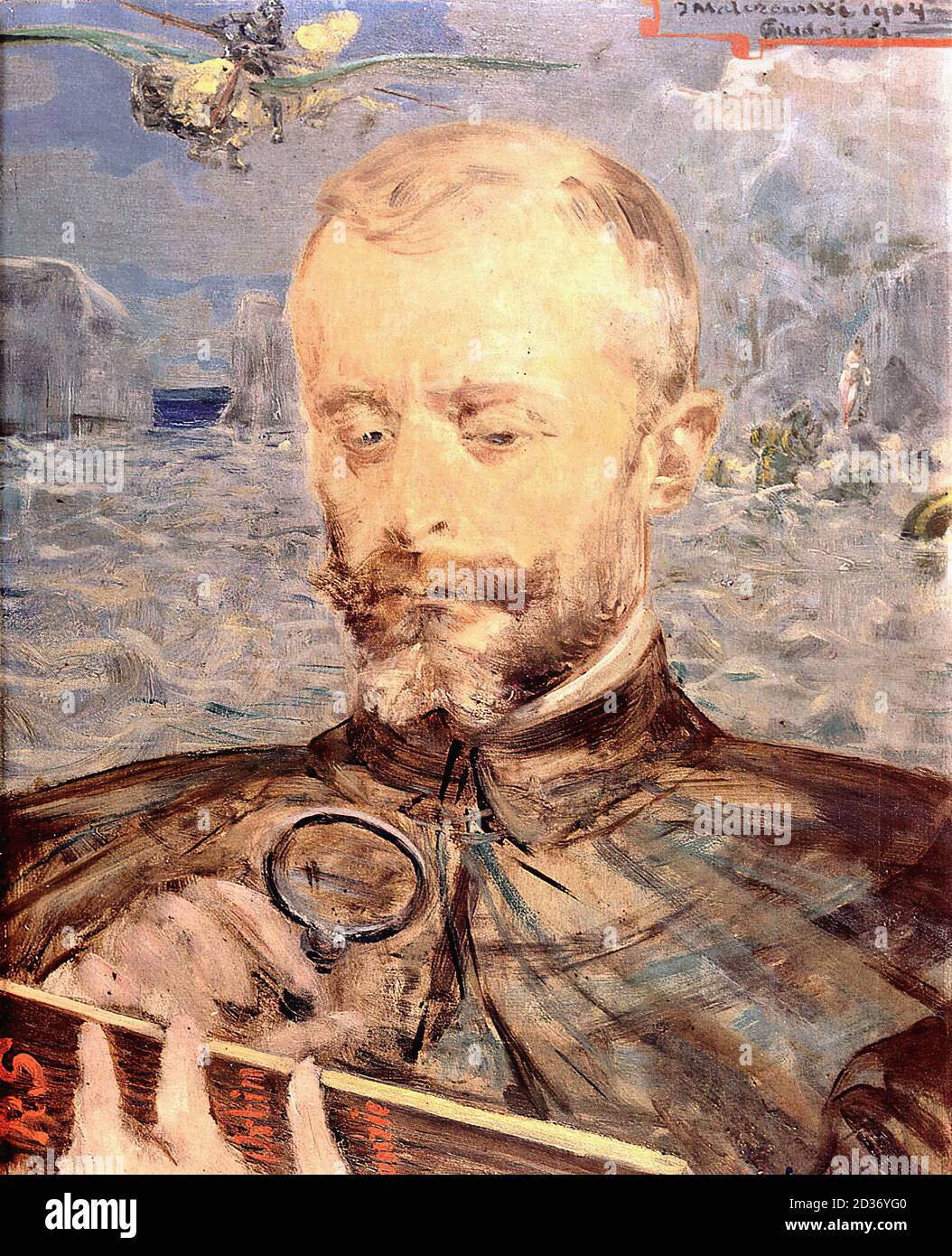 Malczewski Jacek - Portrait of Leon Pininski - Polish School Stock ...