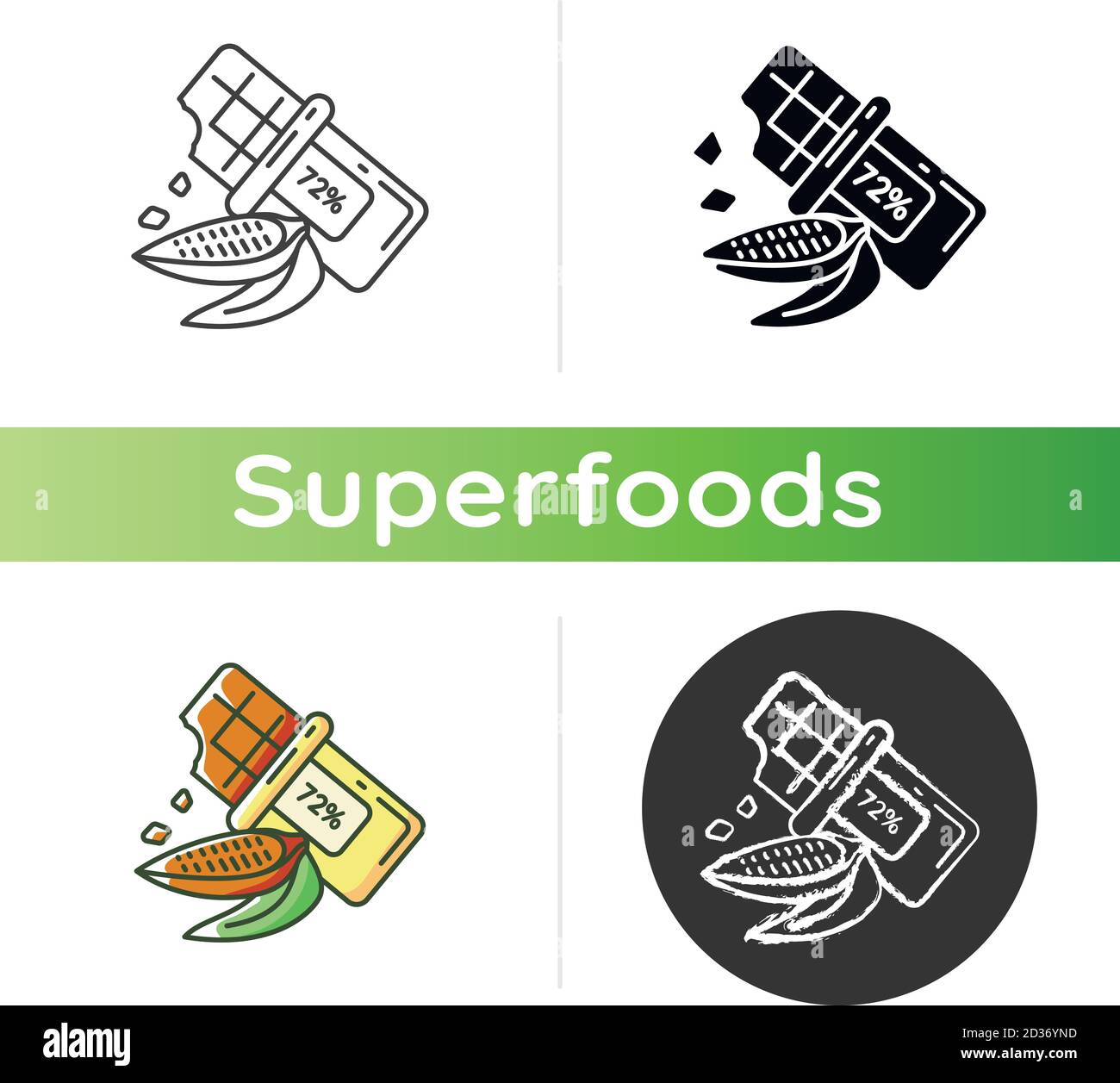 Dark chocolate icon Stock Vector Image & Art - Alamy