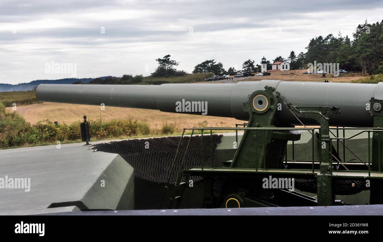 Fort Casey Guns on display , Fort Casey State Park , Whidbey Island ...