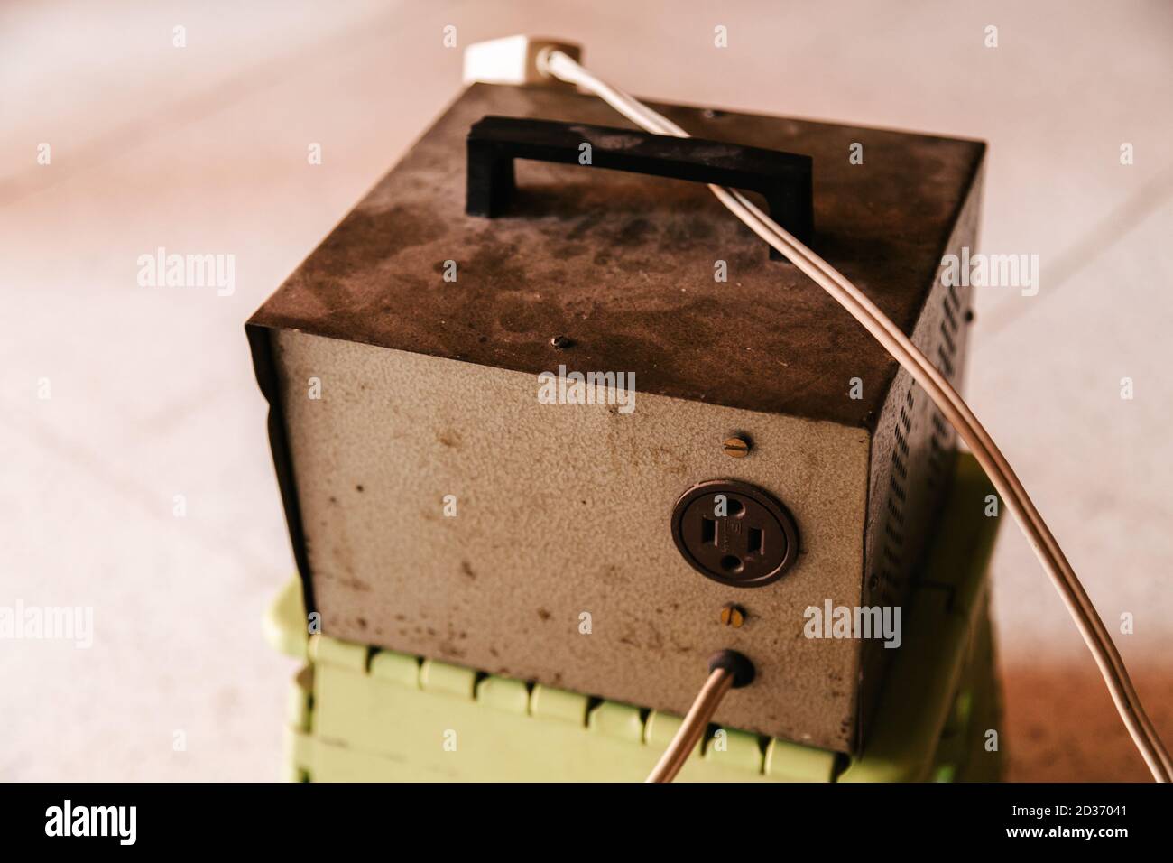 Old electric transformer hi-res stock photography and images - Alamy