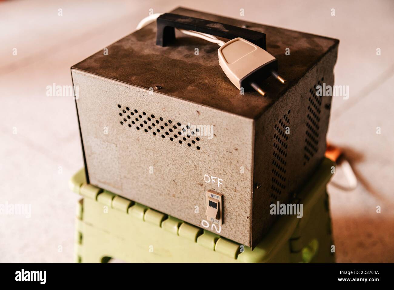 Old electric transformer hi-res stock photography and images - Alamy
