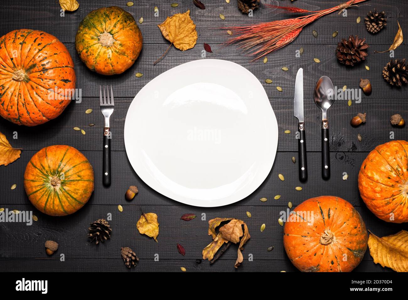 Autumn table setting empty hi-res stock photography and images - Alamy