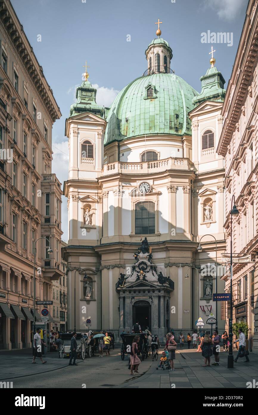 Beautiful Baroque and Neo-Gothic architecture of Vienna Stock Photo - Alamy