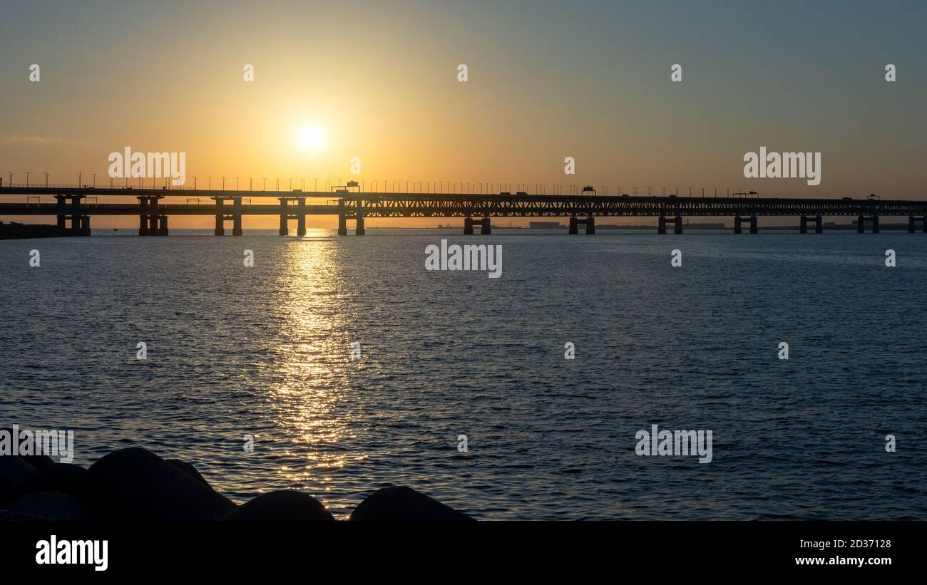 Sky Gate Bridge (Access Bridge) connecting Osaka Kansai International ...