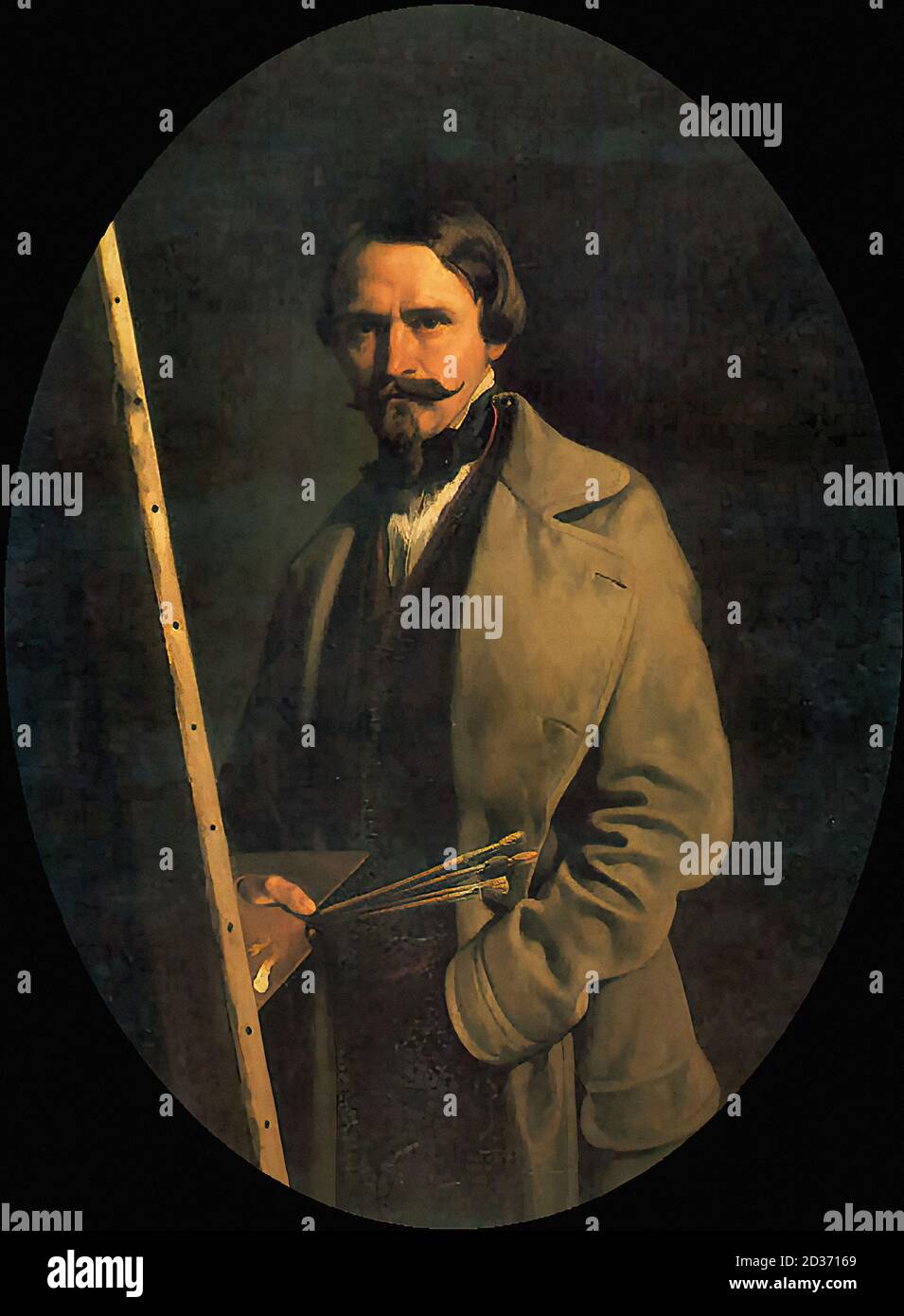 Raczynski Aleksander - Self Portrait - Polish School Stock Photo - Alamy