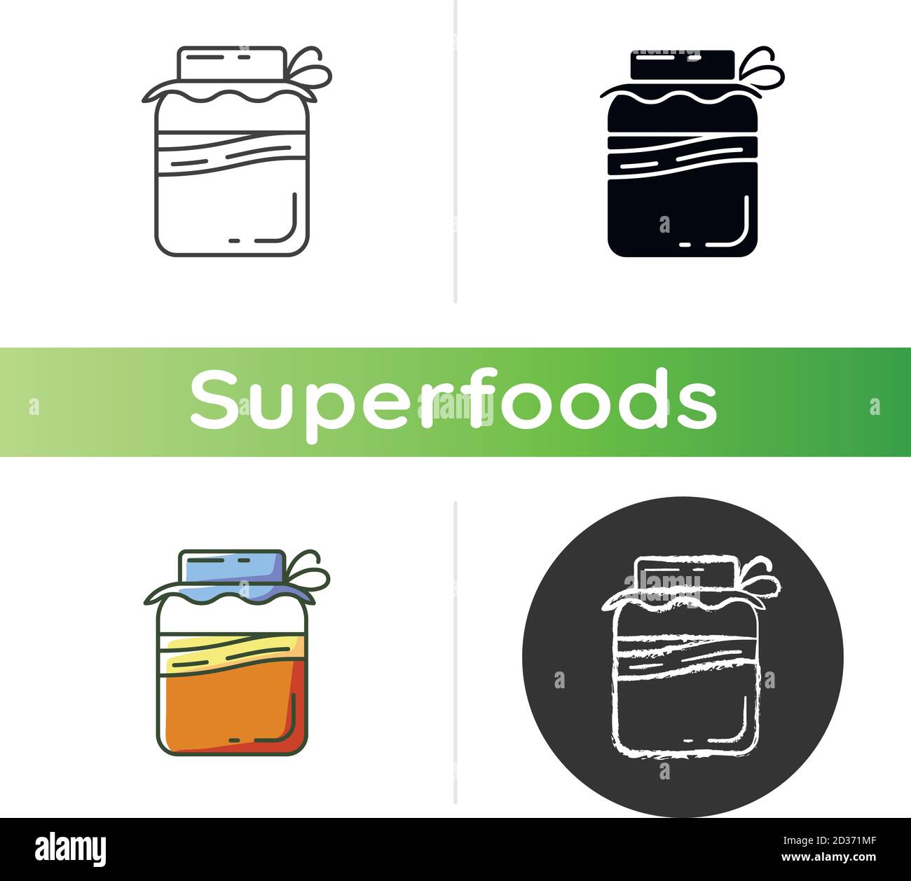 Kombucha isolated Stock Vector Images - Alamy