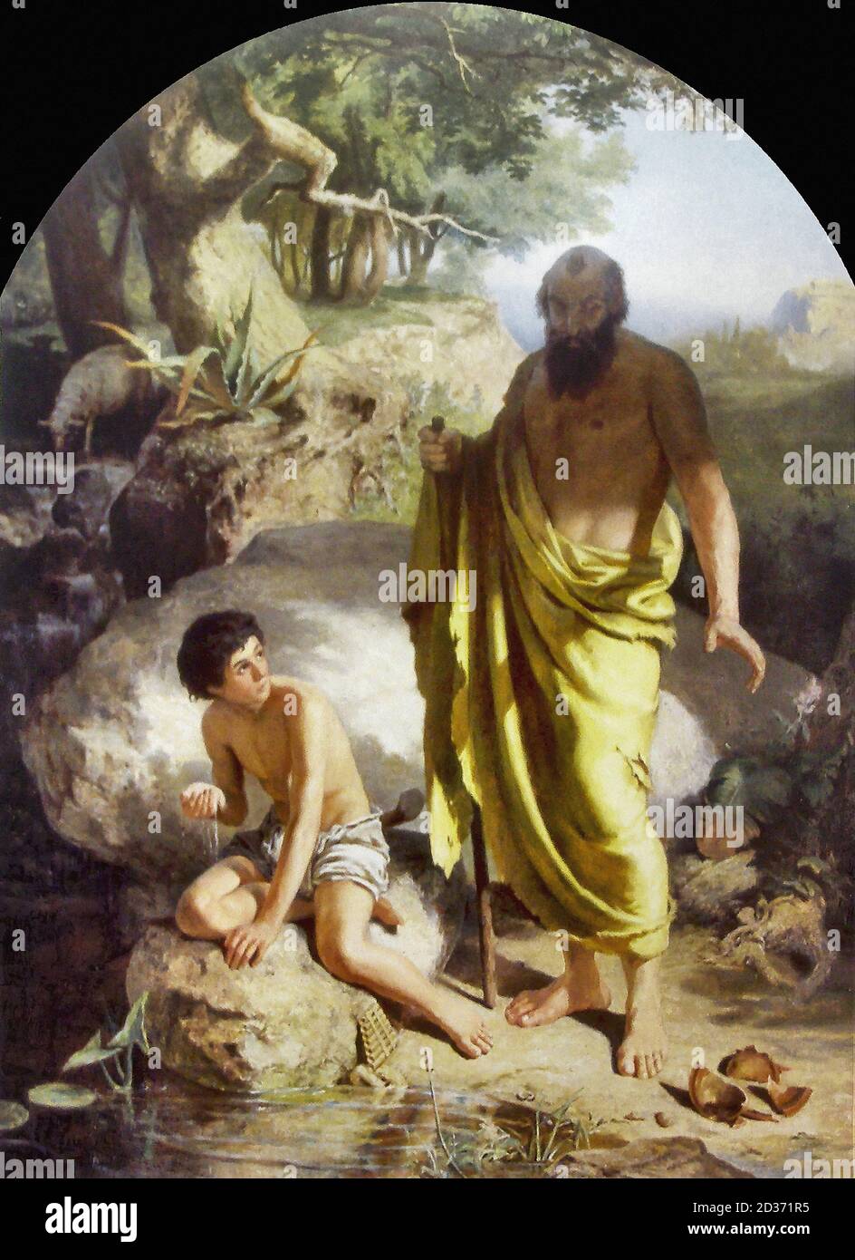 Siemiradzki Henryk Ippolitovich - Diogenes Breaking the Bowl - Polish ...