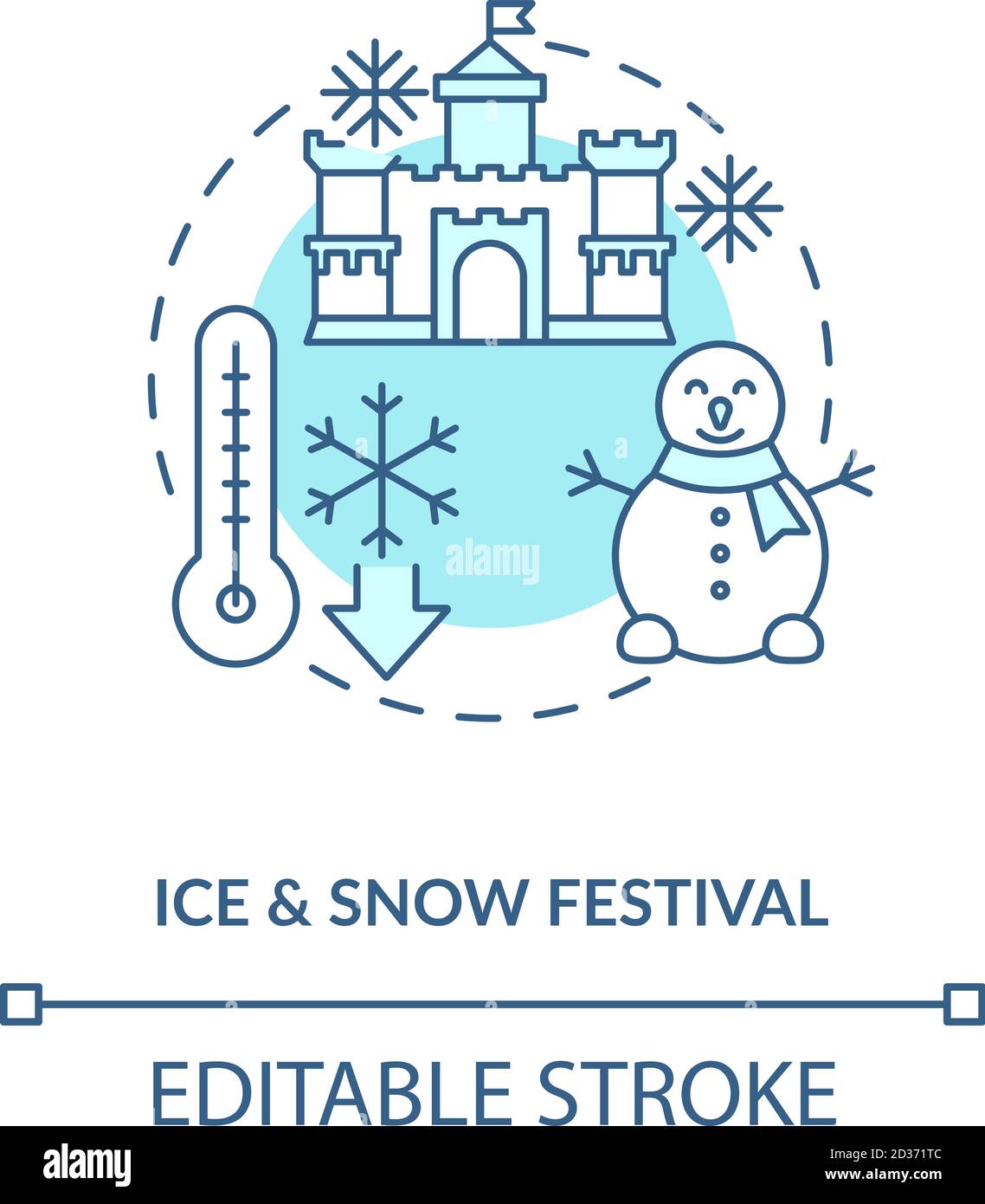 Ice and snow festival concept icon Stock Vector Image & Art - Alamy