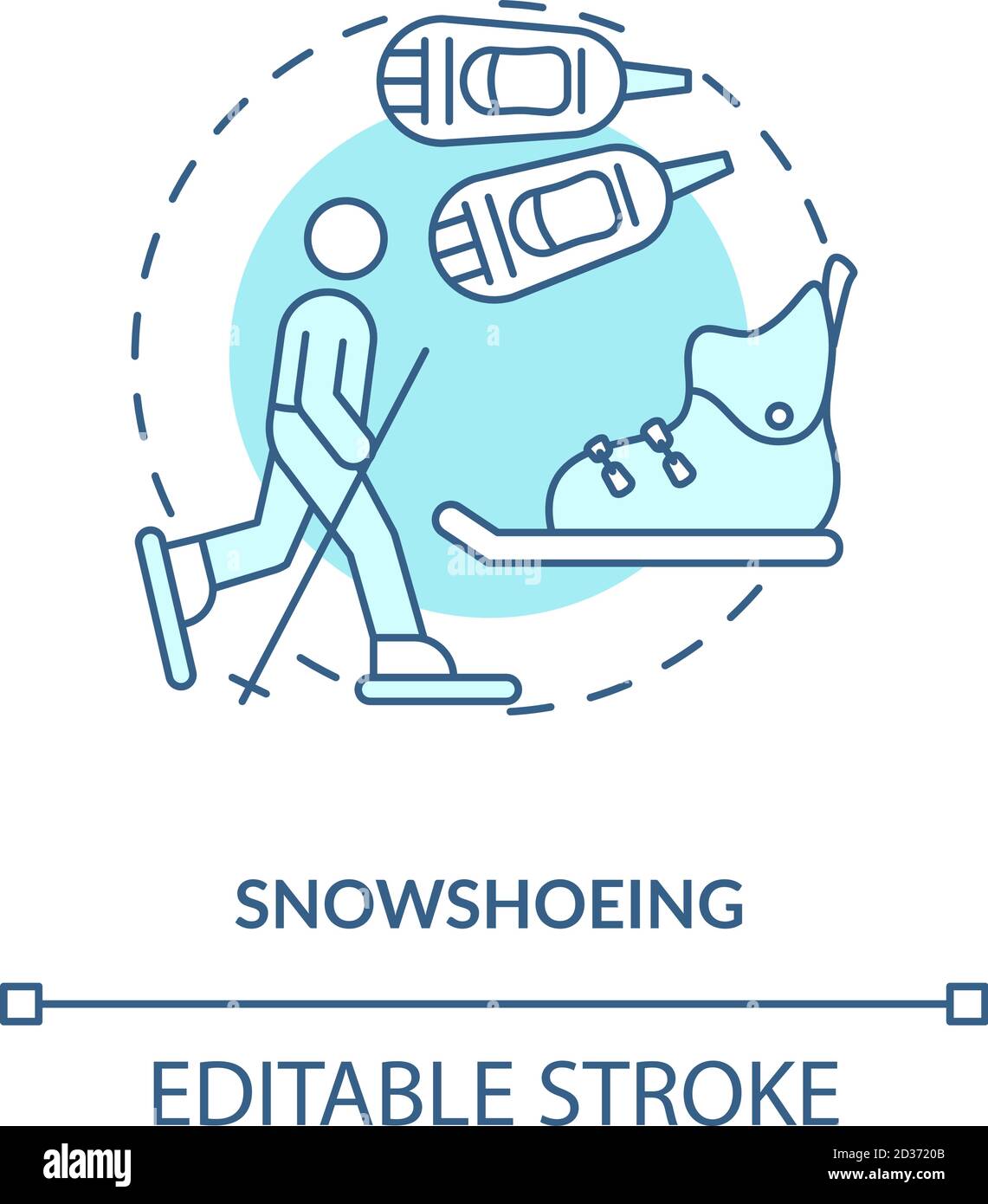 Snowshoeing Stock Vector Images - Alamy