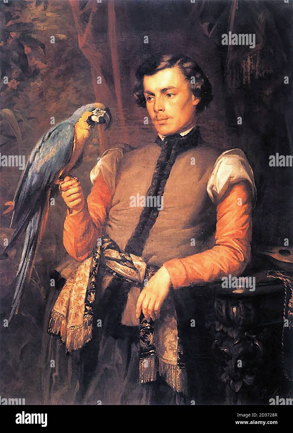 Simmler Józef - Szlachcic Z Papuga - Polish School Stock Photo - Alamy