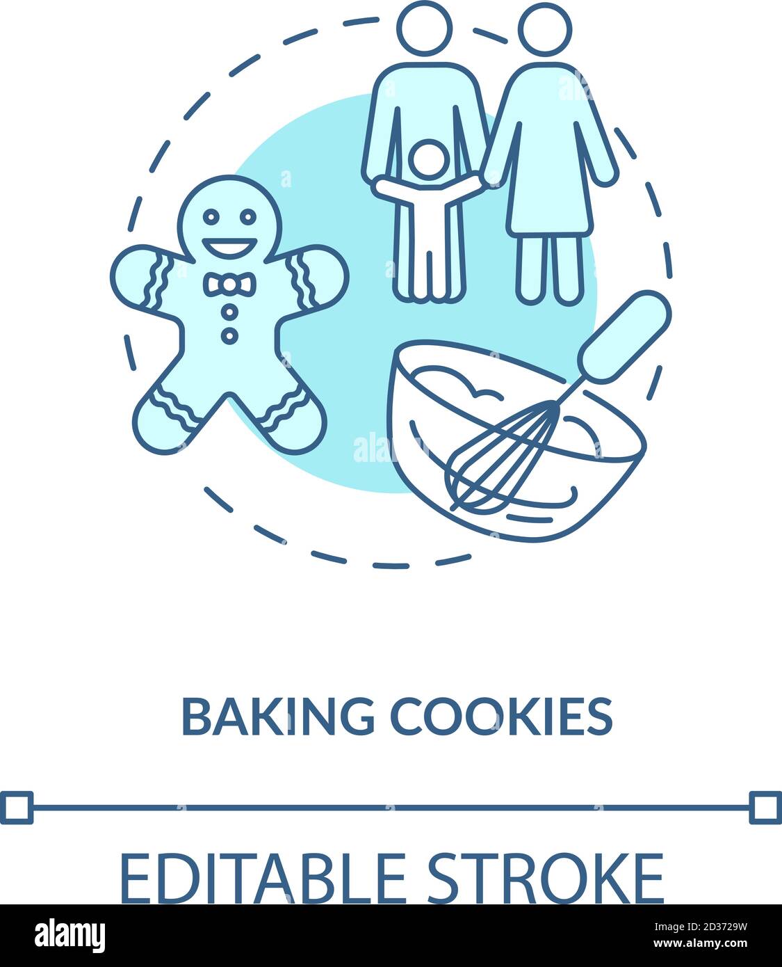 Baking cookies concept icon Stock Vector Image & Art - Alamy