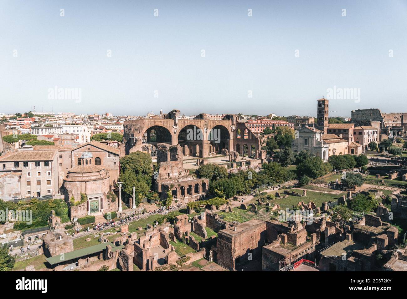 ROME, ITALY - Sep 01, 2020: The breathtaking classical architecture of ...