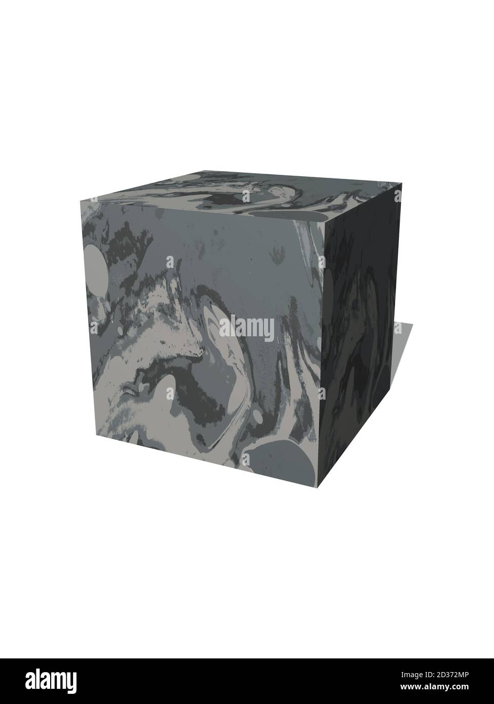 Geometric gray cube. Abstract patterns. 3D rendering Stock Photo - Alamy