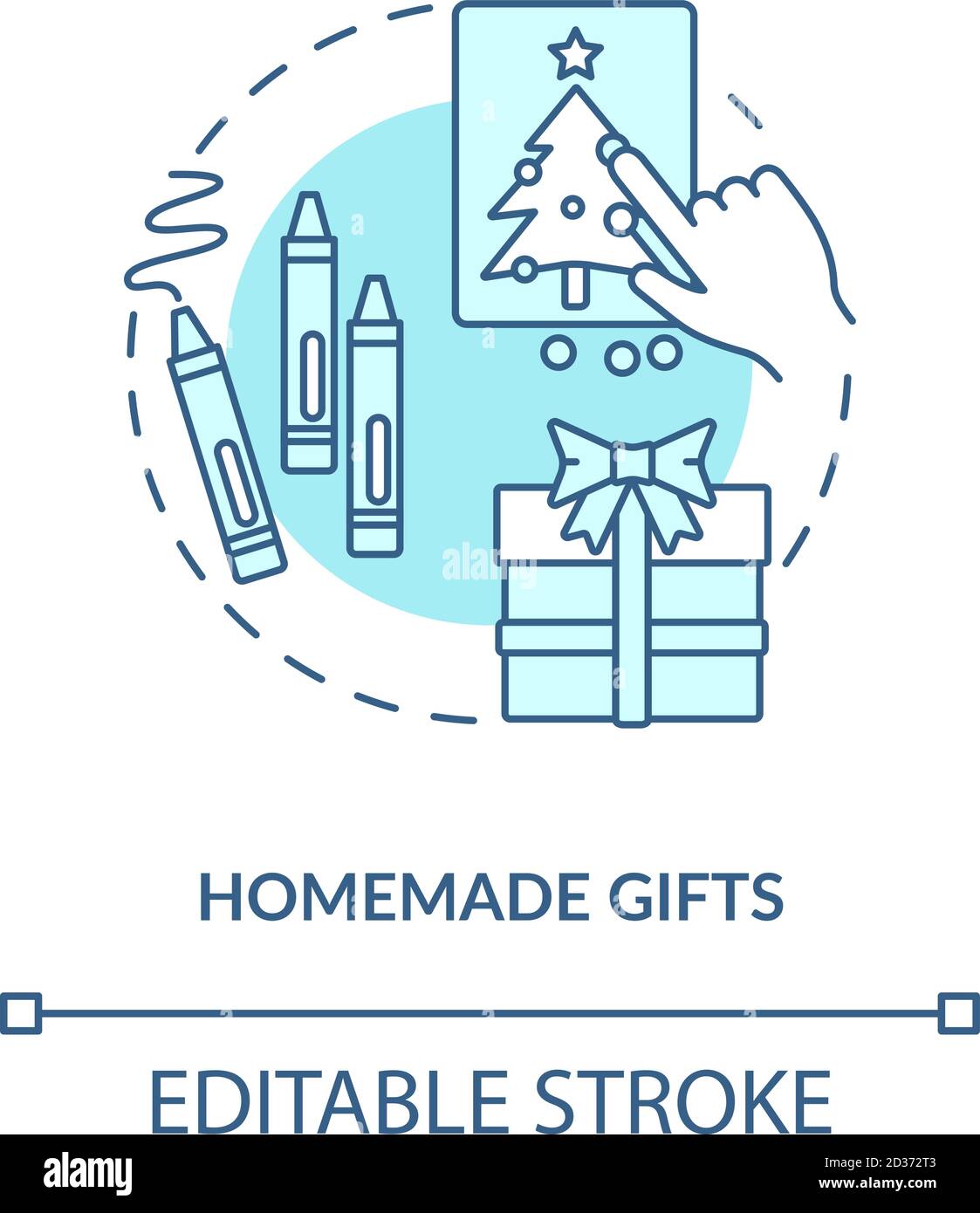 Homemade gifts concept icon Stock Vector Image & Art - Alamy