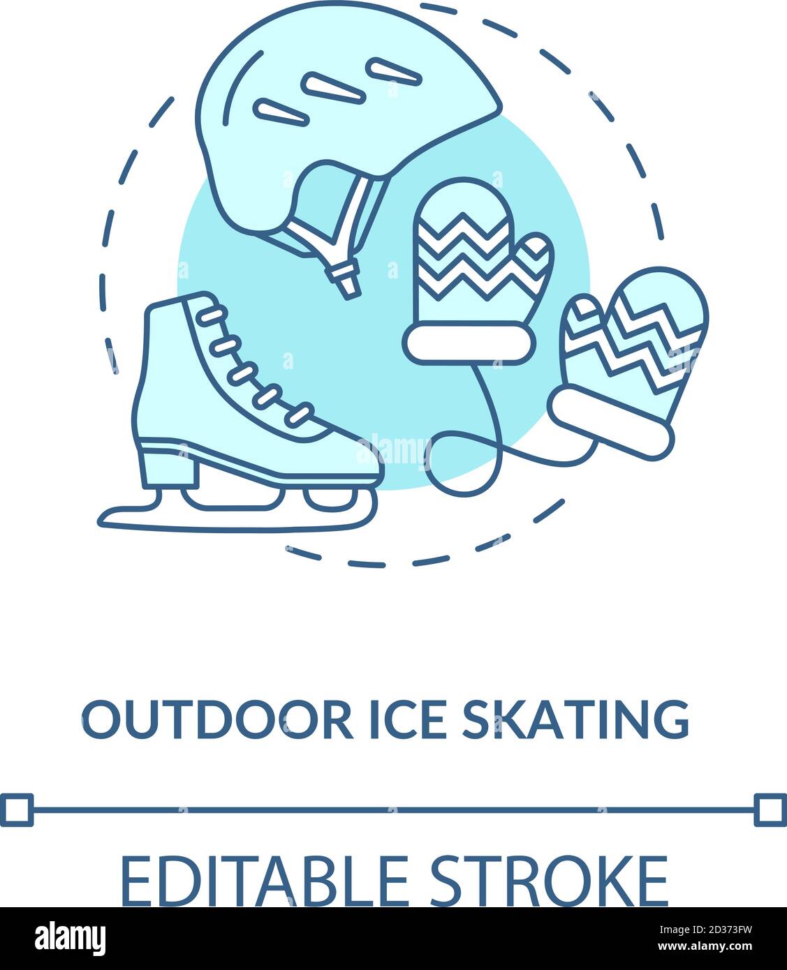 Outdoor ice skating concept icon Stock Vector Image & Art - Alamy