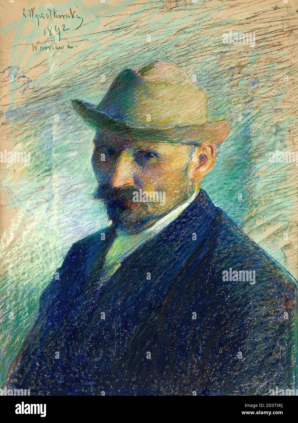 Wyczólkowski Leon - Self Portrait 4 - Polish School Stock Photo - Alamy