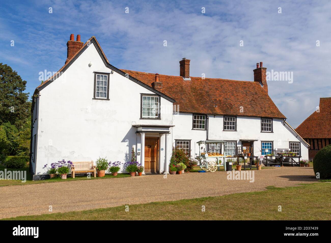 The cottage at Cressing Temple Barns, an ancient monument situated ...