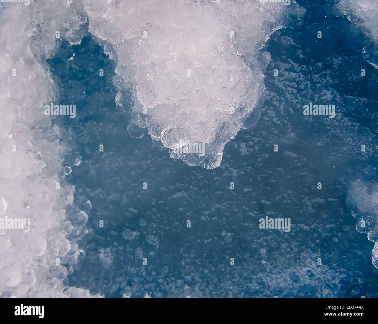 Frozen water. Hail of ice Stock Photo - Alamy