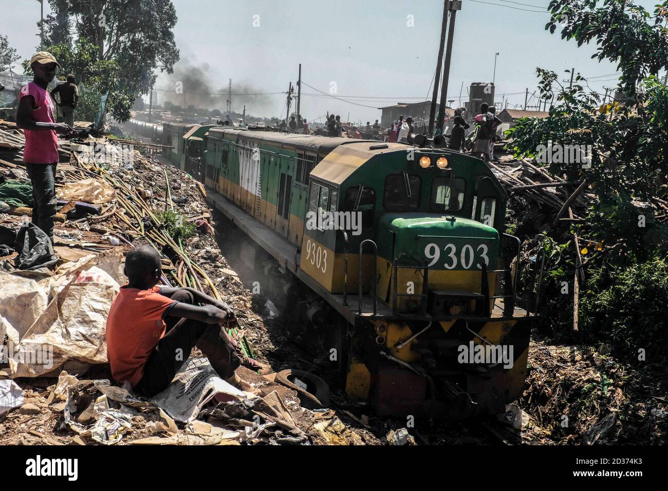 Train In Kibera Slums Nairobi High Resolution Stock Photography and ...