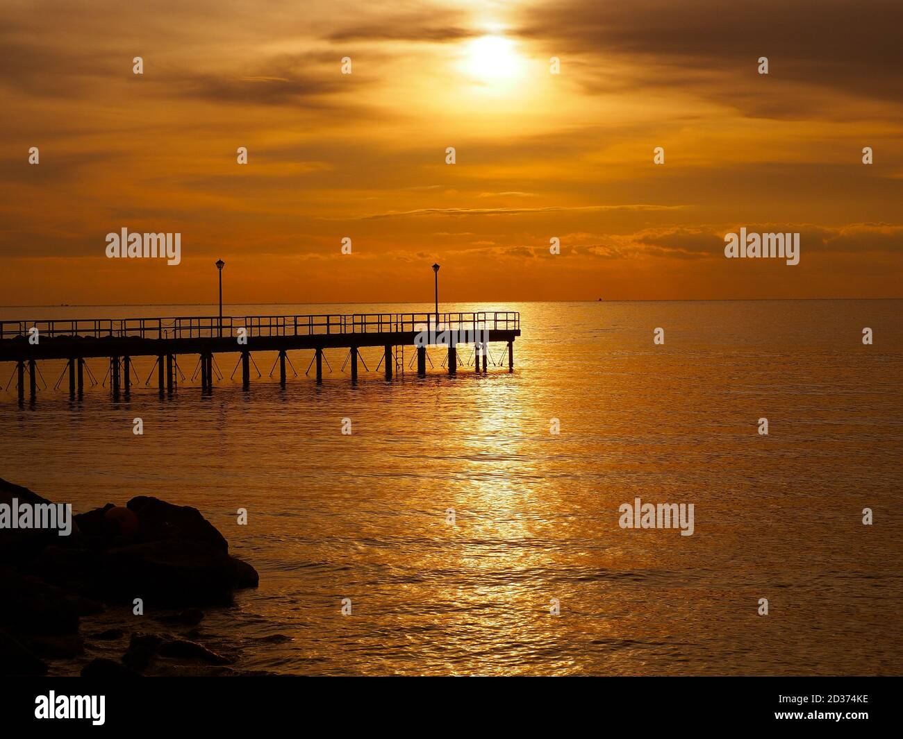 Beautiful sunrise in limassol hi-res stock photography and images - Alamy