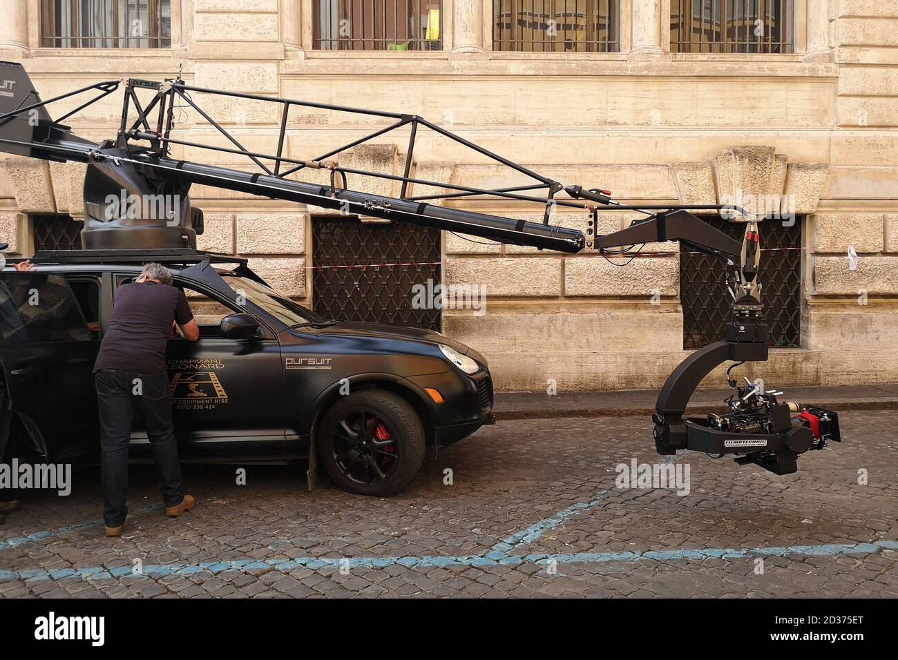 Rome, Italy - October 6, 2020: The car used during the recording of the ...